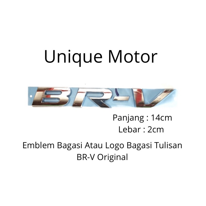 Jual Logo Emblem Tulisan BRV Original | Shopee Indonesia