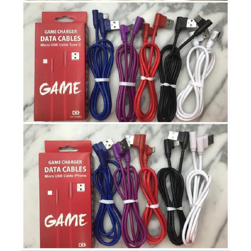 Jual Kabel Charge Cas Casan Gaming L Tipe Micro USB Type Lightning ...