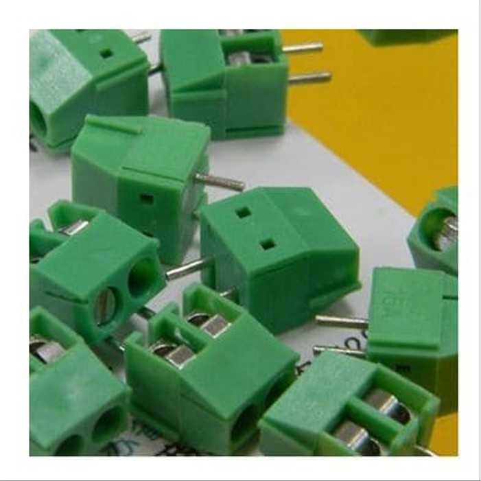 Jual KF 350 Green Terminal Block Hijau KF350 2 pin 2p Screw 3.5mm PCB 2pin | Shopee Indonesia