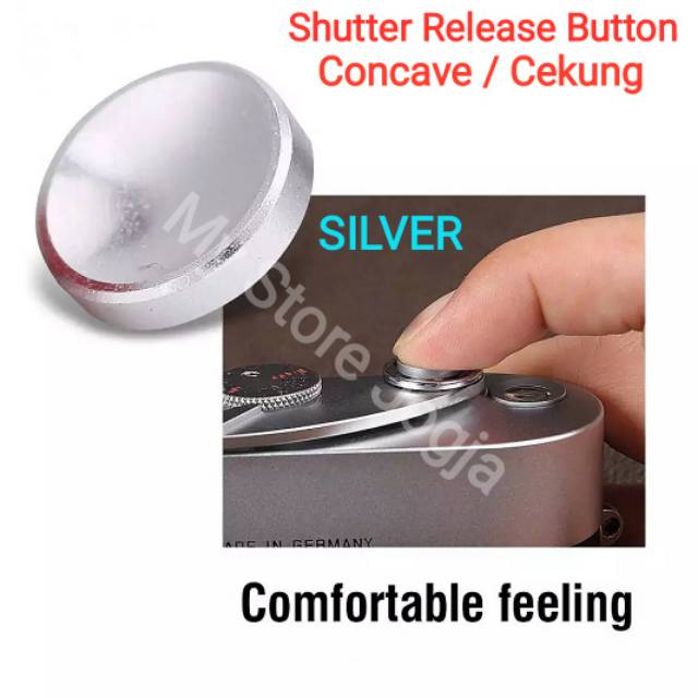 Jual Tombol Shutter Release Button CEKUNG Silver Leica Fuji Fujifilm X-T10 X-T20 XT2 X-T3 X-E2S ...