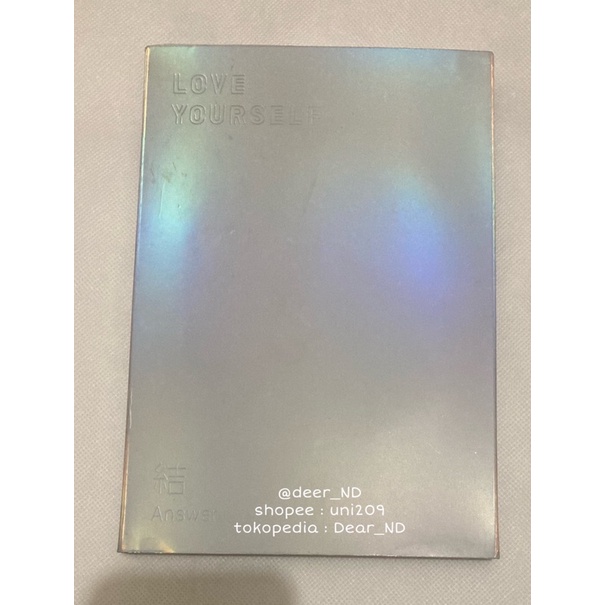 Jual BTS Love Yourself LY Answer S Album Only | Shopee Indonesia