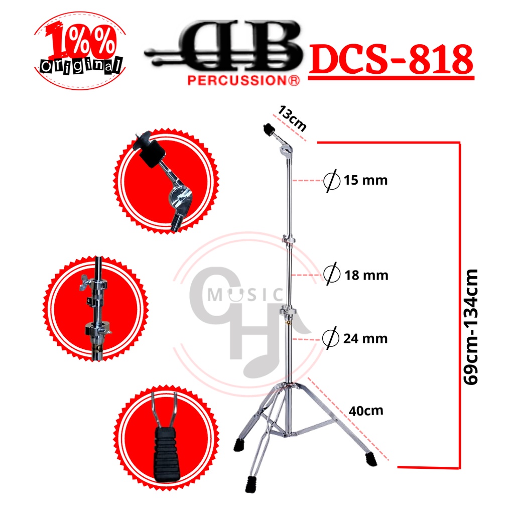 Jual Stand Cymbal Universal DB Percussion DCS-818 Original | Shopee ...