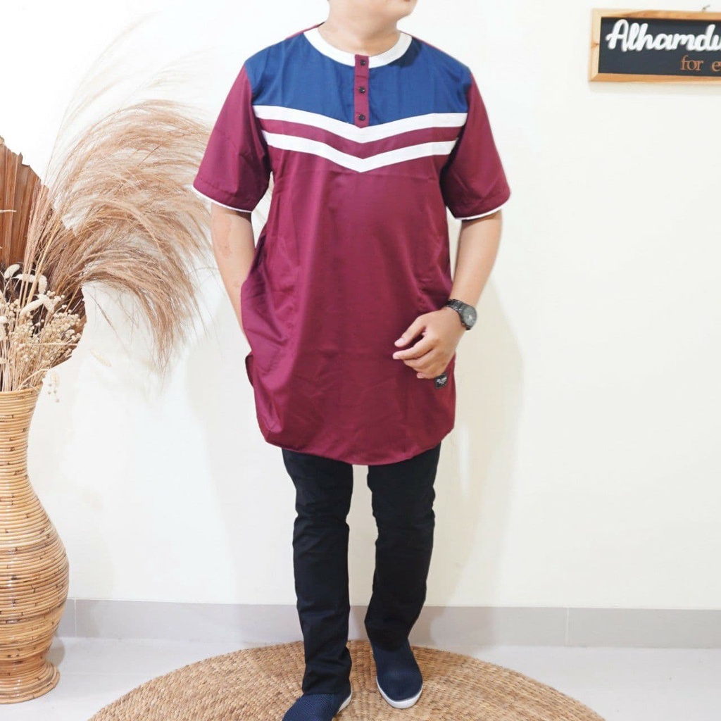 Jual qurta pakistan baju muslim ikhwan gamis koko combinasi VSTJ ...