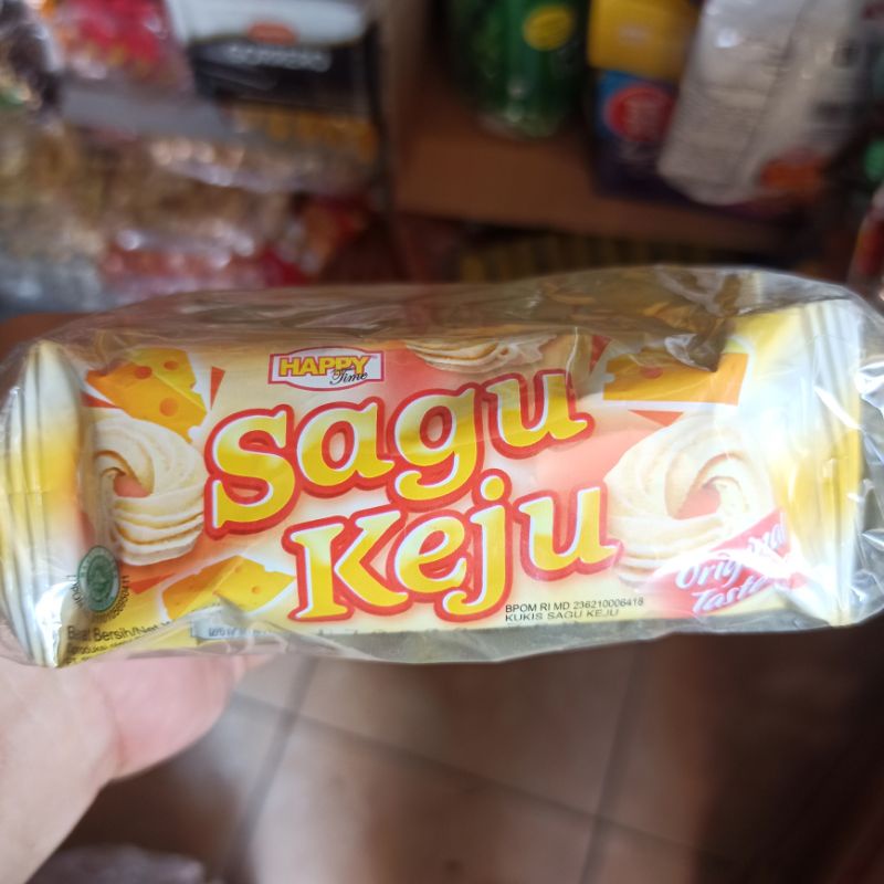 Jual Happy Time Kukis Sagu Keju isi 20 pcs (20 x 10 g) | Shopee Indonesia