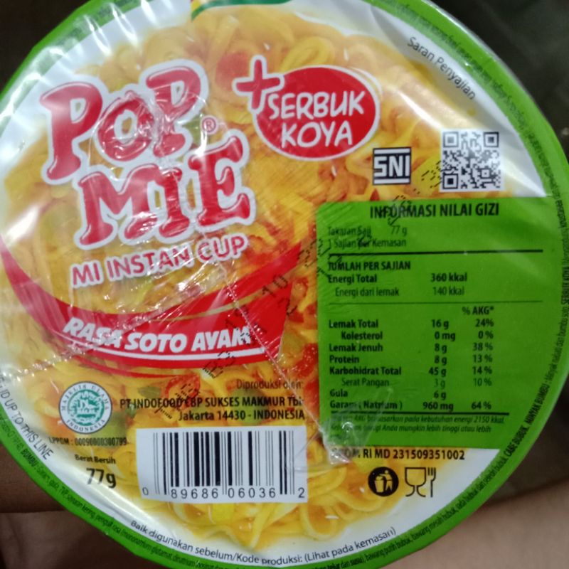 Jual Pop Mie - Mie Instan Cup REGULER - 75 gr | Shopee Indonesia