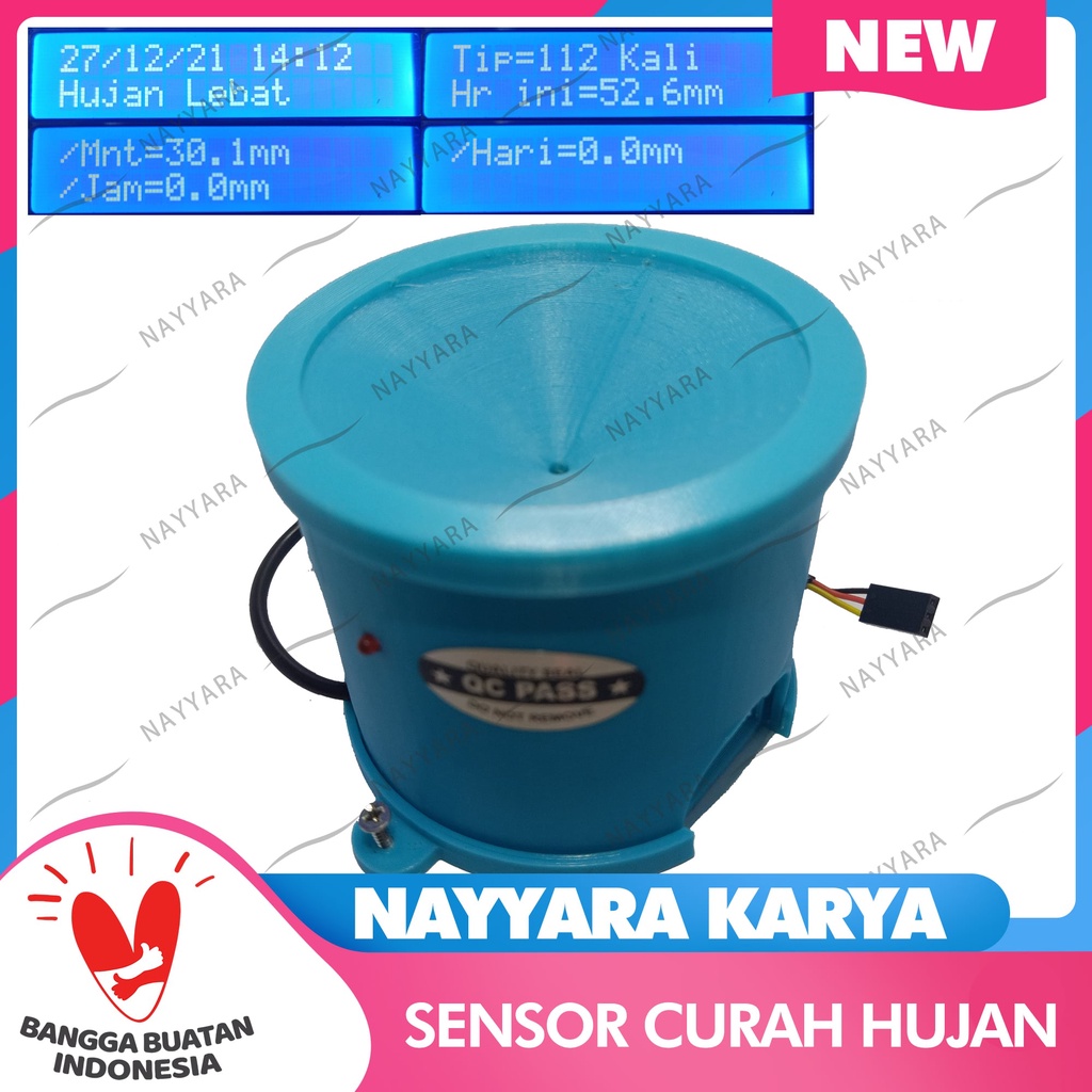 Jual Nayyara Sensor Curah Hujan Ombrometer Tipping Bucket Rain Gauge ...