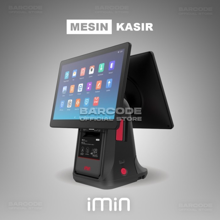 Jual Mesin Kasir POS Android iMin D4-505 Touchscreen Dual Display RAM ...