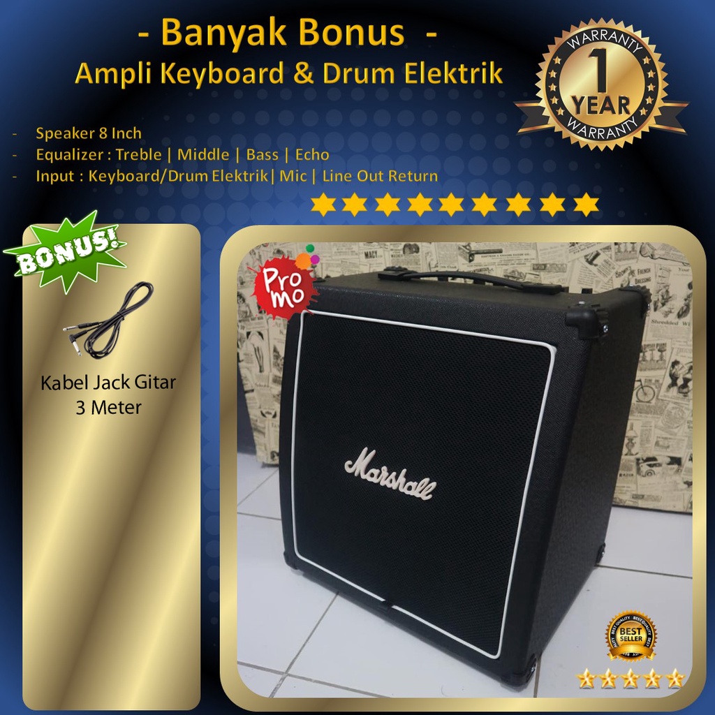 Jual Banyak Bonus Ampli Keyboard 8 Inch KC 30 3 Input Fitur Mewah Harga ...