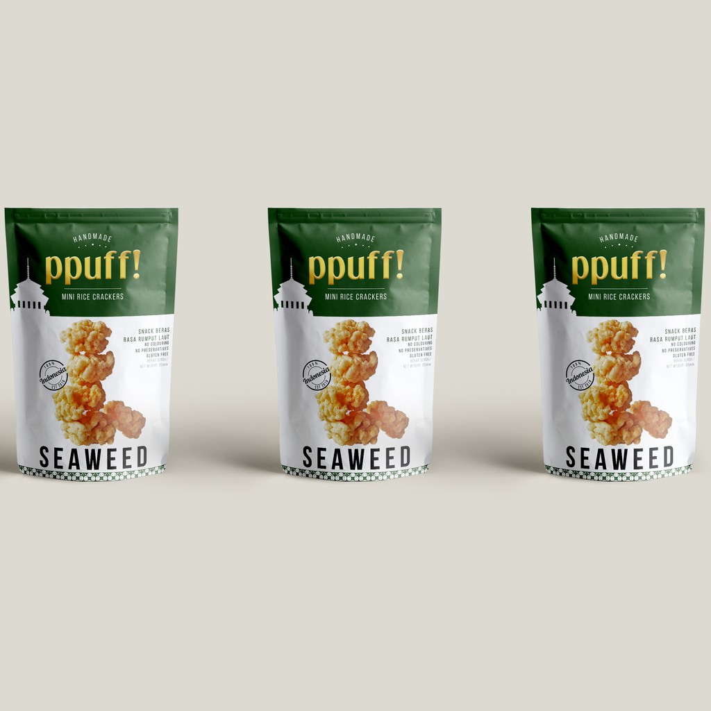 Jual ppuff! Seaweed Paket 3 pack - 80g | Shopee Indonesia
