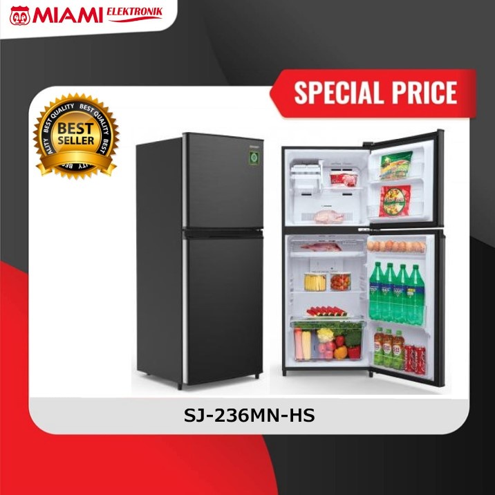 Jual SHARP SJ-236MN-HS / SJ236MNHS / SJ236MN Lemari Es 2 Pintu 205 ...