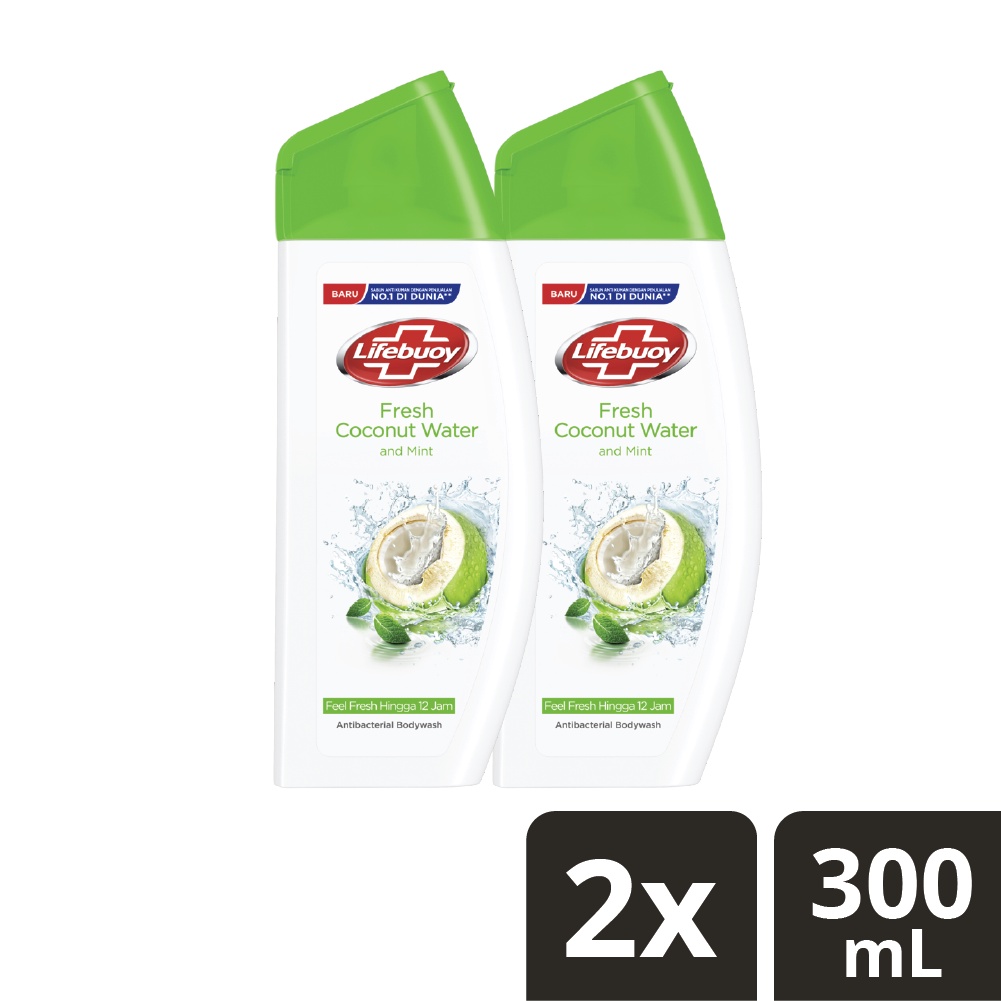 Jual Lifebuoy Fresh Coconut Water & Mint 300ml Twinpack | Shopee Indonesia