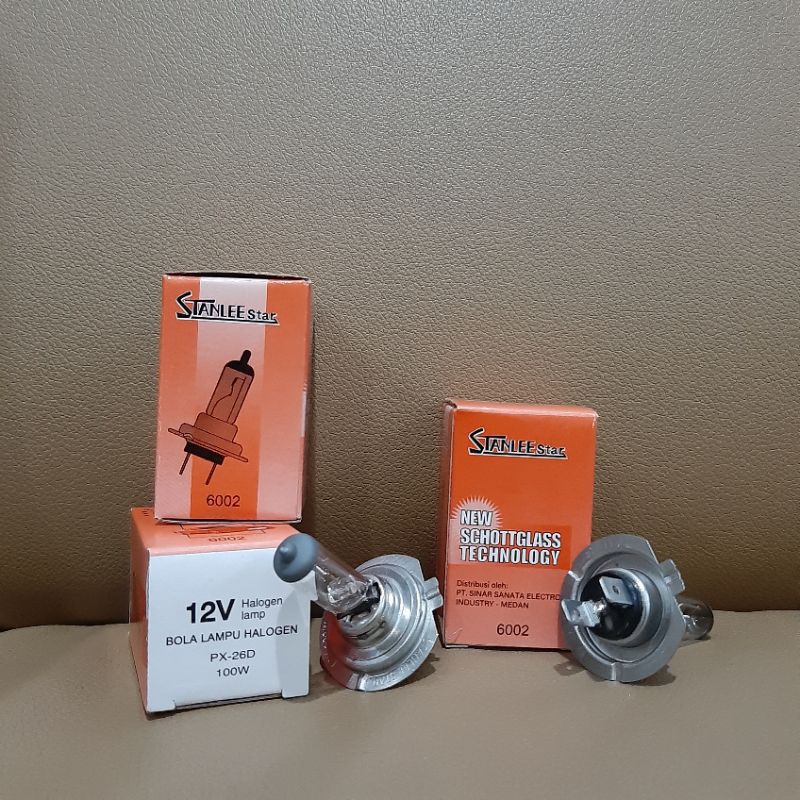 Jual Lampu Bohlam Halogen Stanlee Star H7 12V - 100W (6002) | Shopee Indonesia