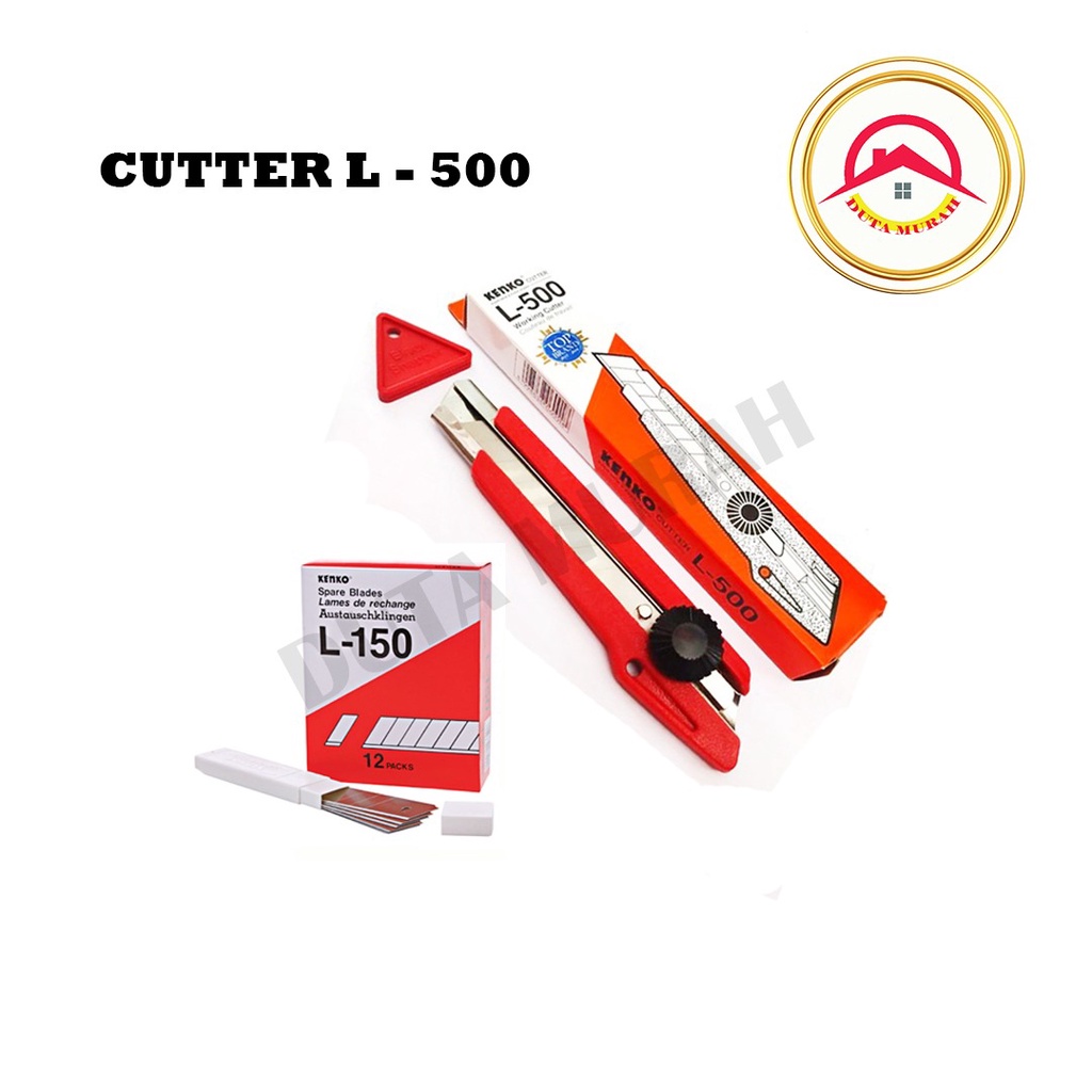 Jual Cutter L 500 Besar & Isi Cutter L 150 Besar Kenko | Shopee Indonesia