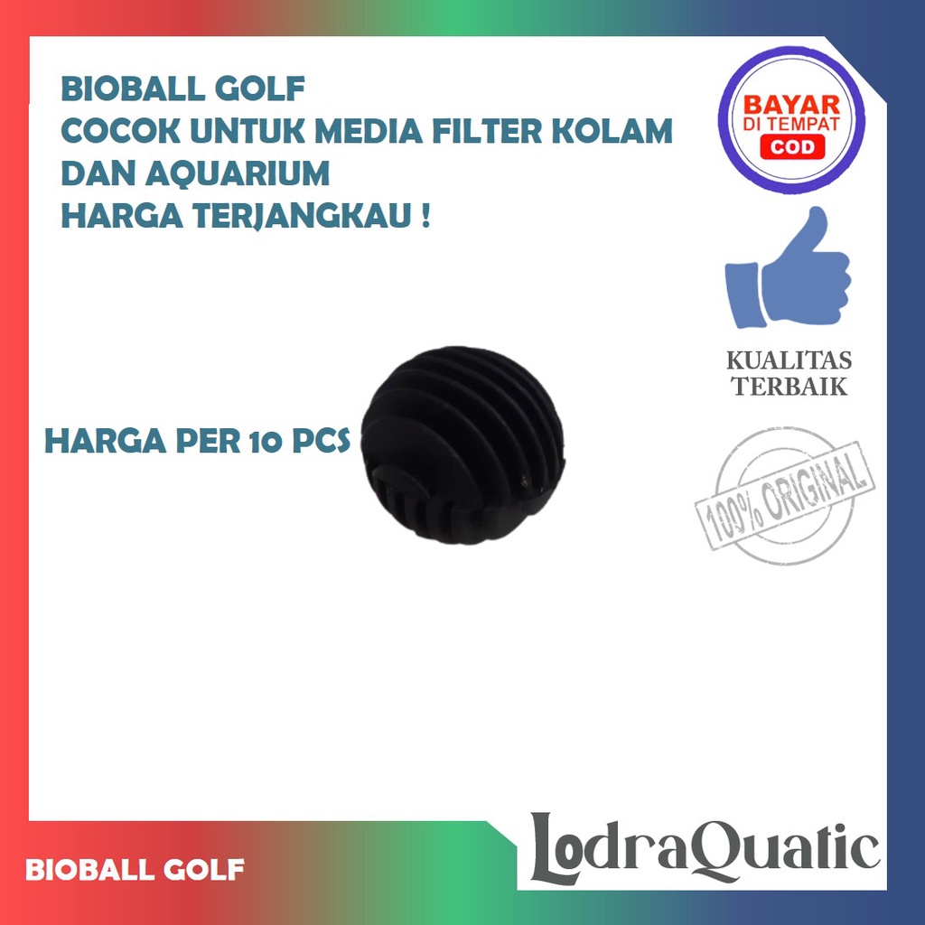 Jual PROMO ! BIO BALL GOLF PER 10 PCS MEDIA FILTER KOLAM MEDIA FILTER ...