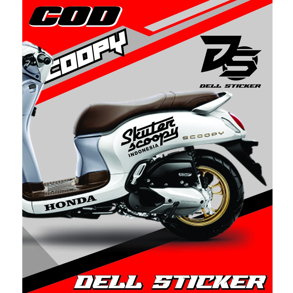 Jual Cutting Sticker Striping Skuter Scoopy SCOOPY 2017-2021/ SCOOPY ...