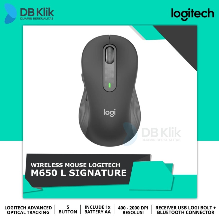 Jual Mouse Logitech M650 L Signature Wireless and Bluetooth 2000DPI ...