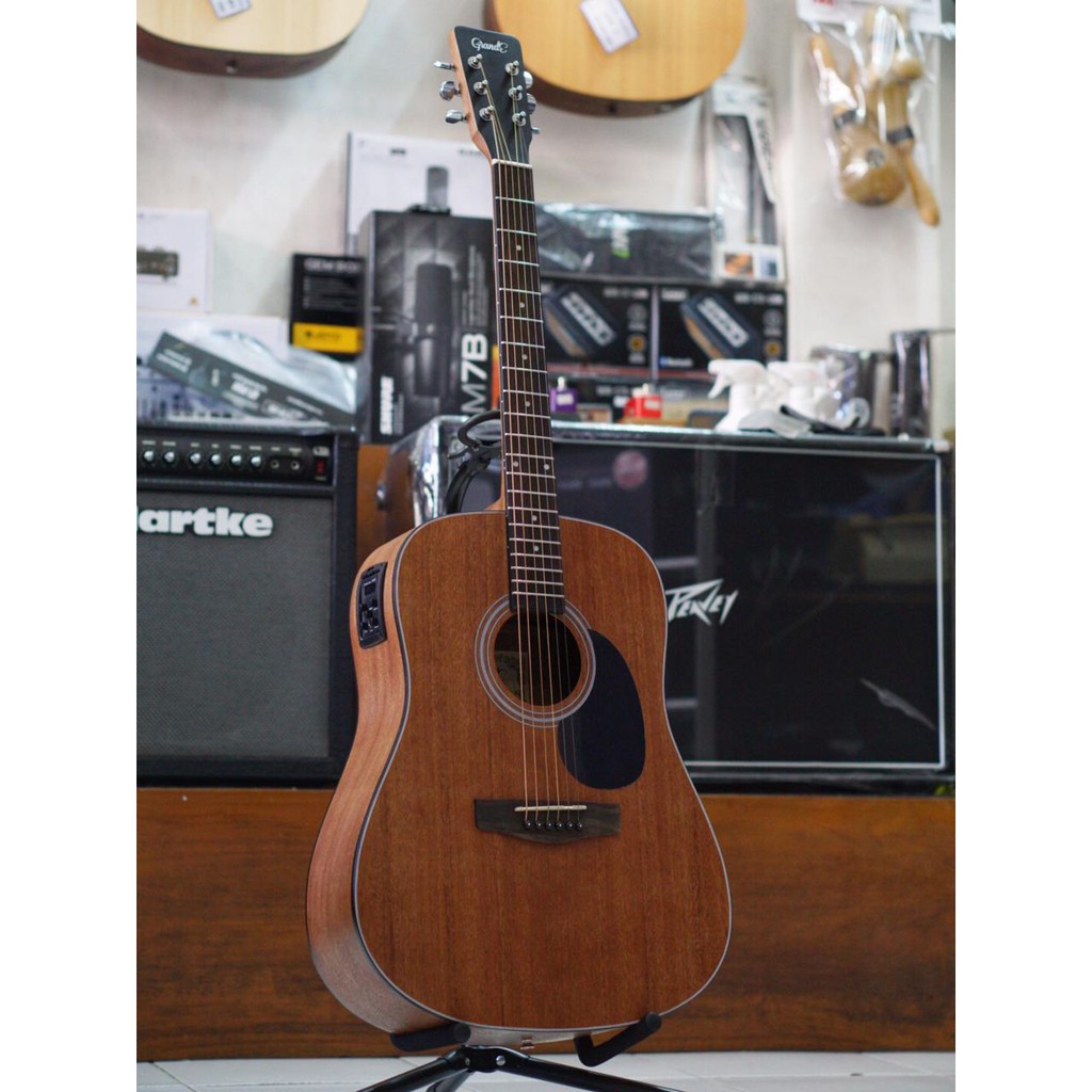 Jual Gitar Grande Akustik Elektrik DE-100NS DE100NS DE 100 NS | Shopee ...