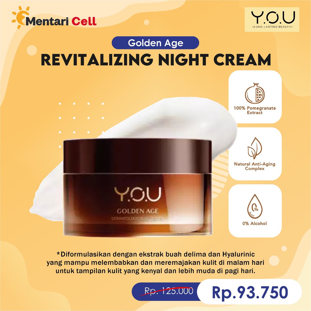 Jual YOU Golden Age Revitalizing Night Cream 30g[Overnight Skin ...