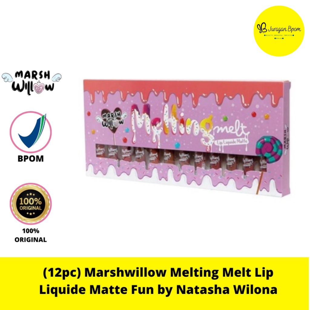 Jual Marshwillow Melting Melt Lip Liquide Matte Fun by Natasha Wilona / Lipcream / Lip cream ...