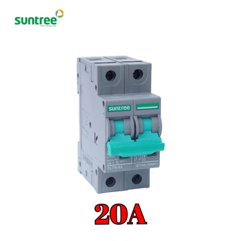 Jual MCB DC 2P 10A 16A 20A 25A 32A 40A 50A 63A Suntree 550V Circuit Breaker | Shopee Indonesia