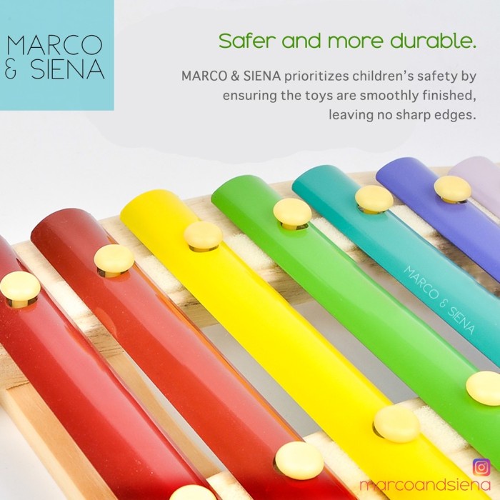 Jual Mainan Gambang Alat Musik Kayu MNS Wooden Xylophone Musical ...