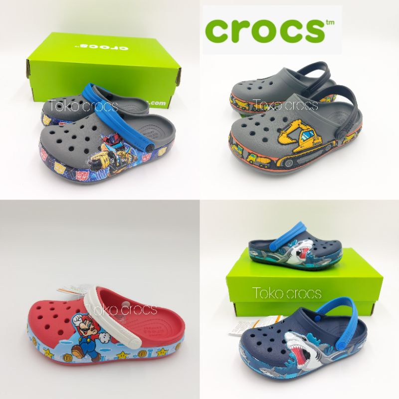 Jual Sandal Anak / Crocs anak fun lab Excavator original /crocs anak ...