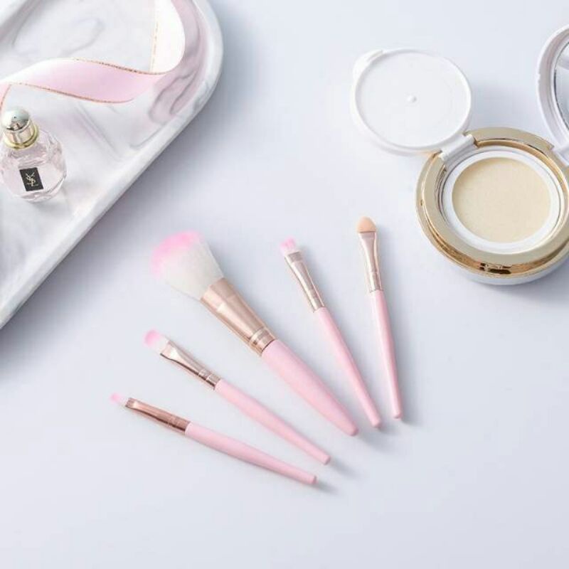 Jual Kuas 1 Pack isi 5 Pink Tanpa Kaleng Brush Set Blush On | Shopee ...