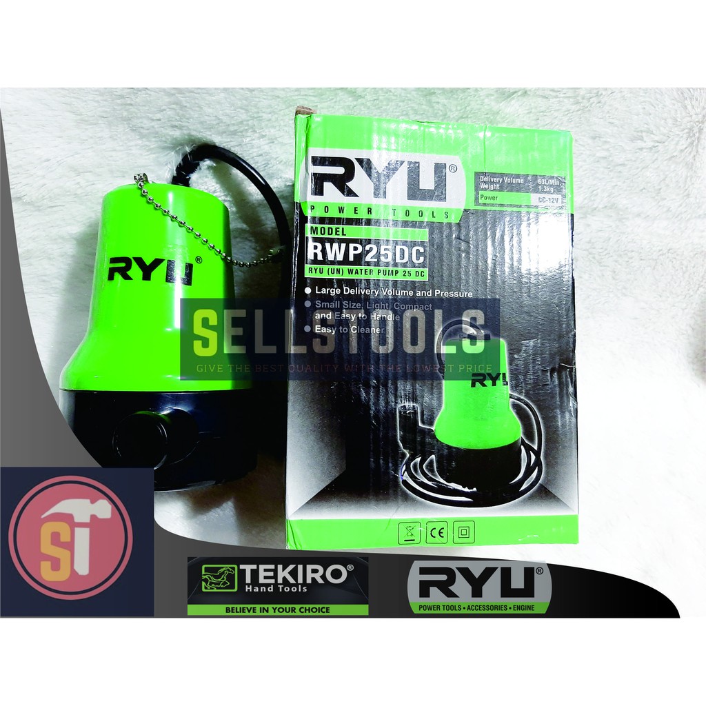 Jual RYU Water Pump Rwp 25 Dc | Pompa Celup Kolam dc merk TEKIRO RYU ...