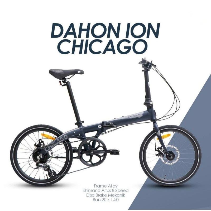 Jual Sepeda Lipat Dahon Ion Chicago 20 inch Folding Bike Terbaru 2020 ...