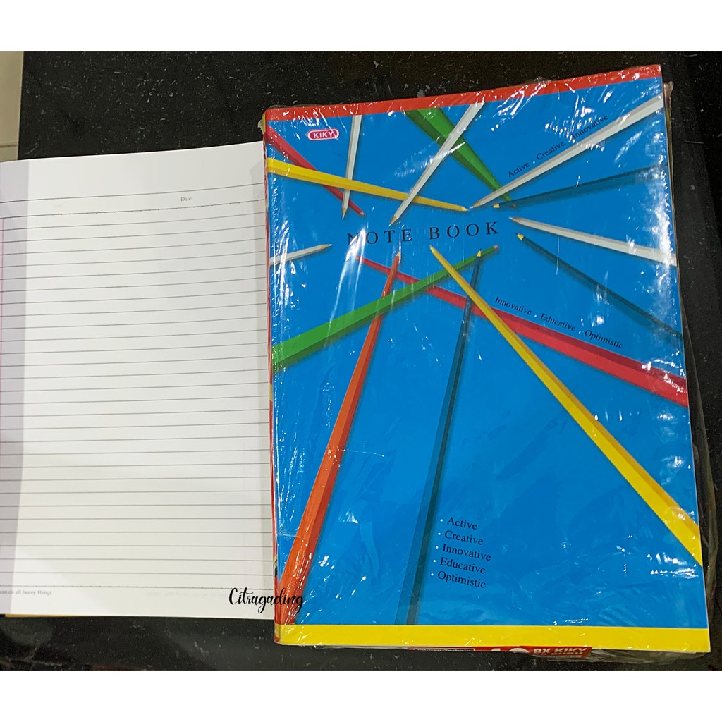 Jual BUKU TULIS BOXY KIKY 42 LEMBAR CAMPUS WARNA MOTIF BERGARIS LUSIN ...