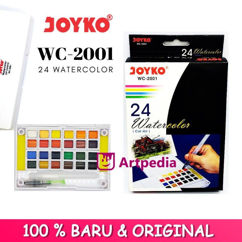 Jual Joyko Watercolor Pocket Set 24 WC-2001 - Cat Air Joyko | Shopee ...