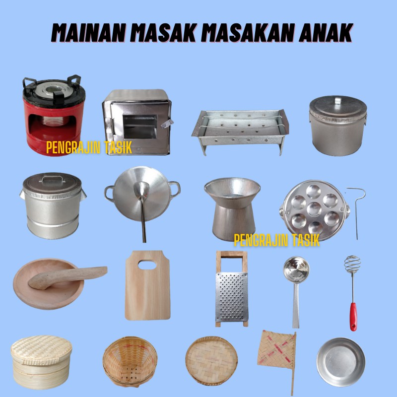 Jual Mainan Masak Masakan Mini Set Lengkap 20 Item Kompor Oven Wajan ...