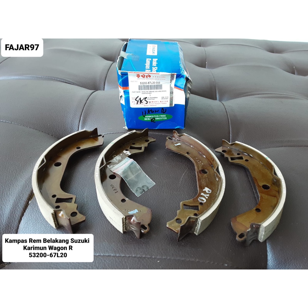 Jual Kampas rem belakang/brake shoe suzuki Karimun Wagon R original 53200-67L20 | Shopee Indonesia