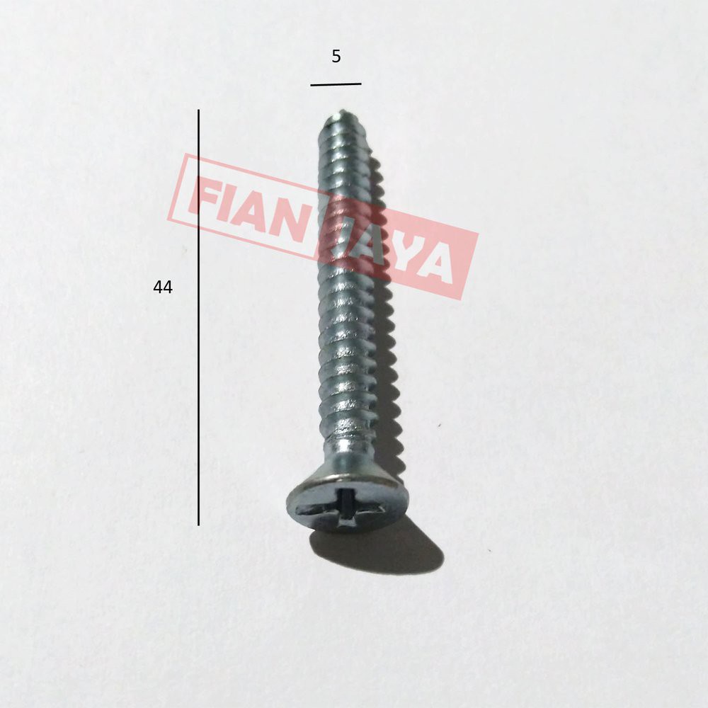 Jual Jual Baut sekrup M5 x 44 mm skrup jf untuk kayu plastik tembok ...