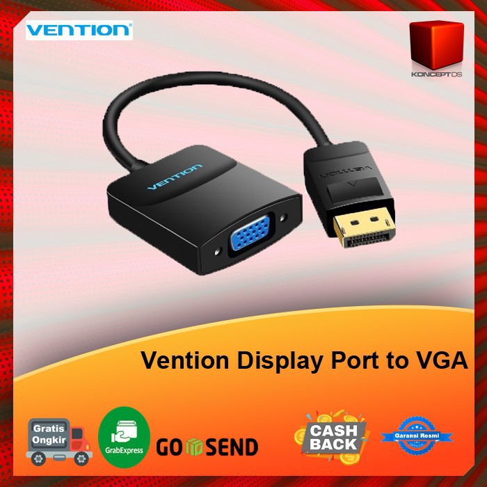 Jual Vention Display Port to VGA Converter DP to VGA | Shopee Indonesia