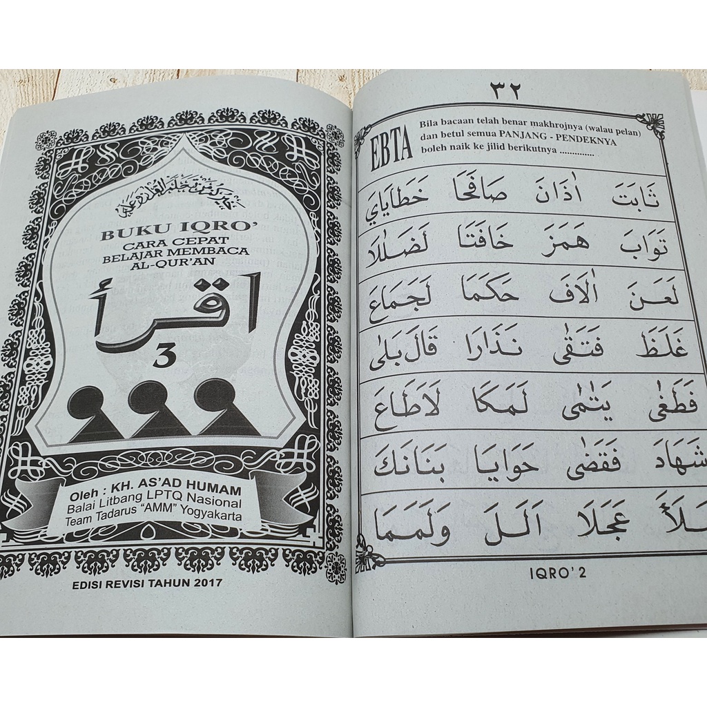 Jual Buku Iqro Iqra Besar/Kertas CD dan HVS Bendel Jilid 1 sampai 6 ...