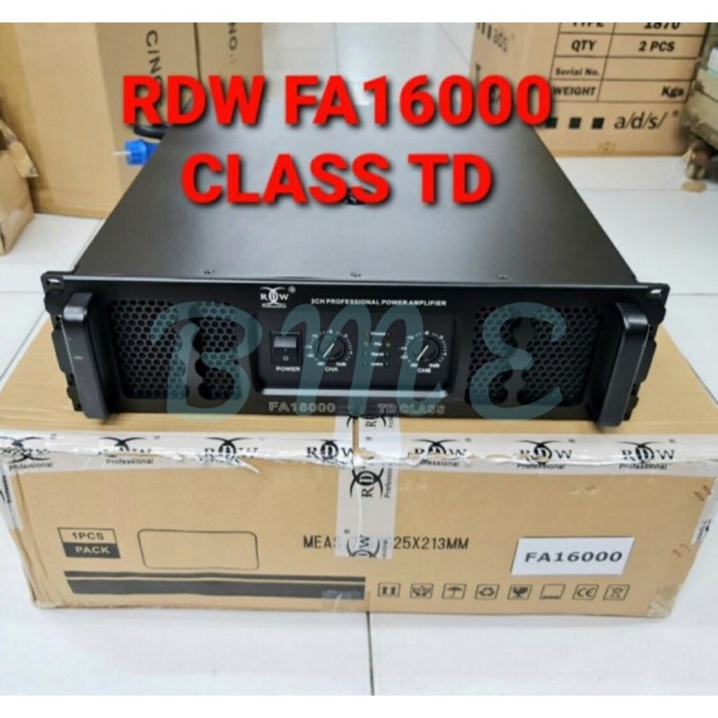 Jual Power Amplifier RDW FA16000 / FA 16000 CLASS TD ORIGINAL RDW ...