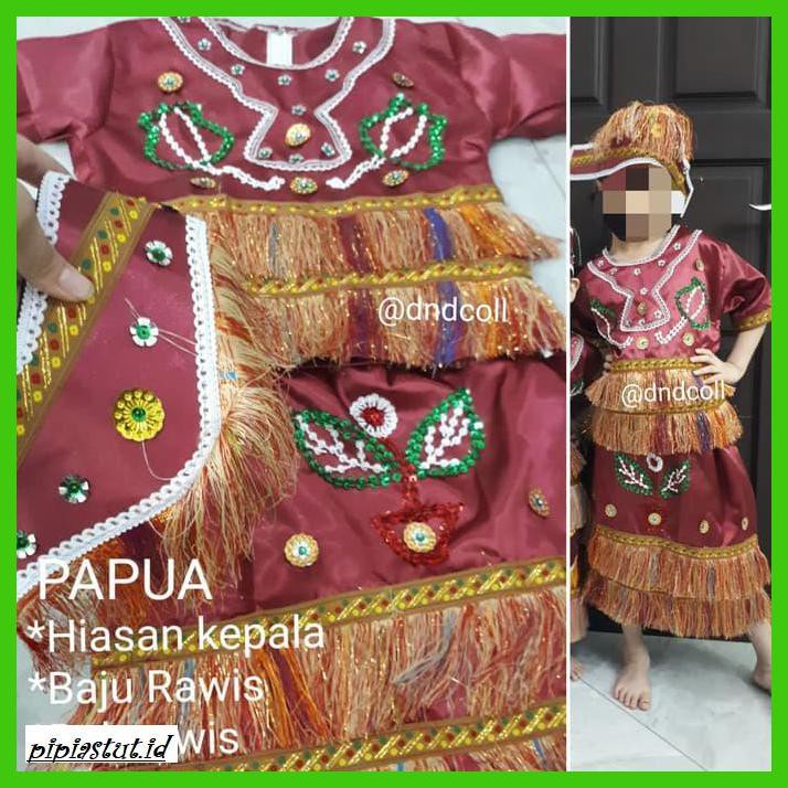 Jual kanatada- heidi-baju adat papua cewe/kostum karnaval papua ...