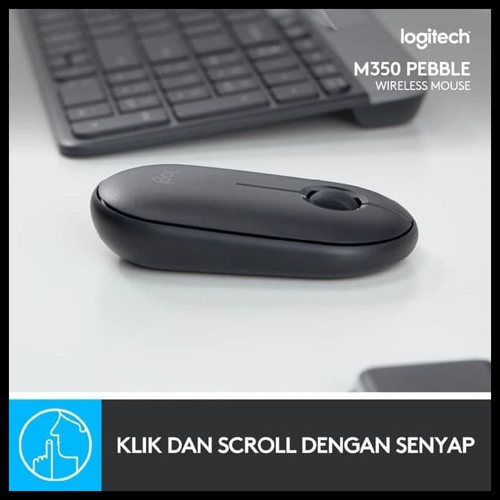 Jual Logitech Pebble M350 Mouse Logitech Wireless Bluetooth silent ORIGINAL | Shopee Indonesia