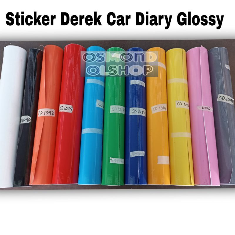 Jual NEW!! Sticker Scotlite Derek Car Diary Glossy (Roll) 45cm X 15m ...