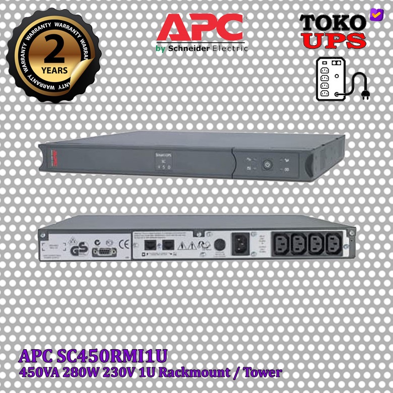 Jual UPS APC SC450RMi1U 450VA 280W 1U Rackmount/Tower | Shopee Indonesia