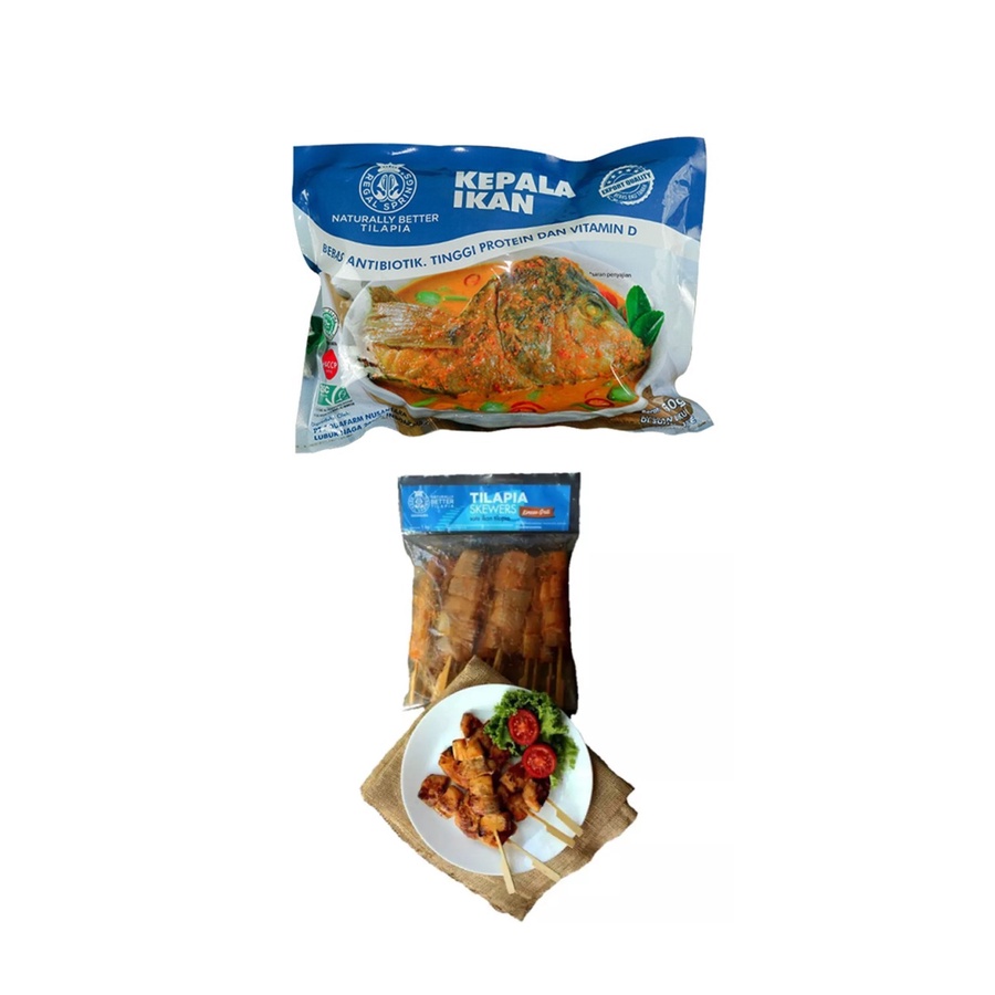 Jual Regal Springs Tilapia Kepala ikan 650gr + Tilapia Fish Skewer ...