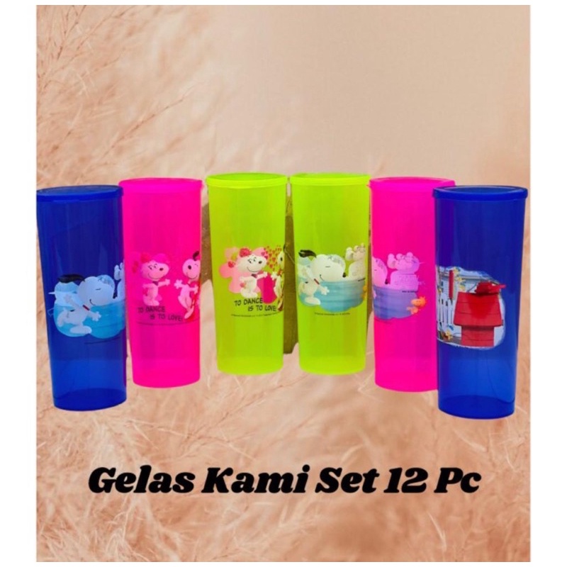 Jual Calista Gelas Kami Set Isi 12 Pcs Karakter / Cangkir / Botol Minum ...