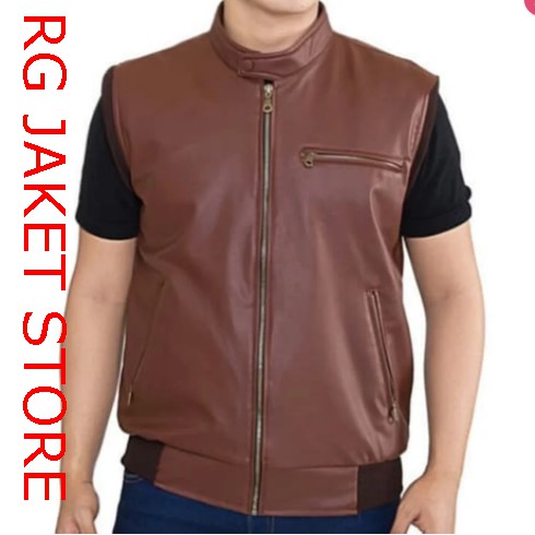 Jual Rompi kulit pria , rompi kulit semi , rompi kulit sintetis pria ...