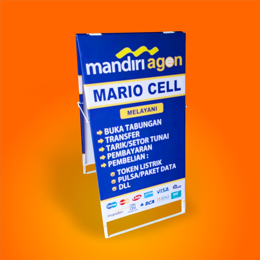 Jual Standing Banner Spanduk Mandiri Agen | Shopee Indonesia