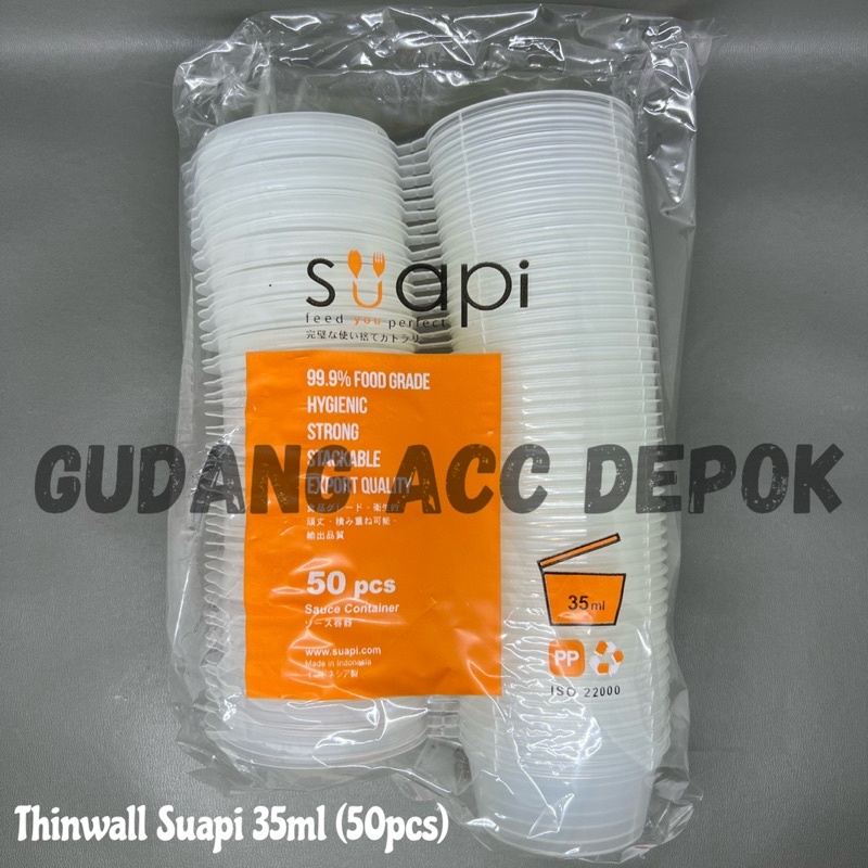 Jual Mika Cup Saos Sambel Plastik Cup Sambel Suapi 35ml 75Ml Tempat ...