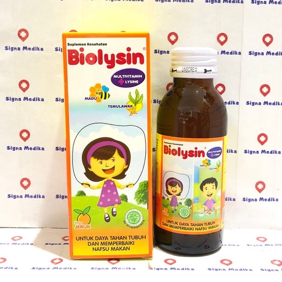 Jual Biolysin Sirup 100 ml - Multivitamin Nafsu Makan Anak | Shopee ...
