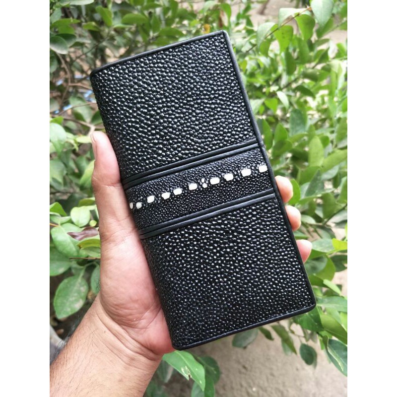 Jual Dompet Pria Model Panjang Kulit Asli - Dompet Pria Kulit Ikan Pari ...