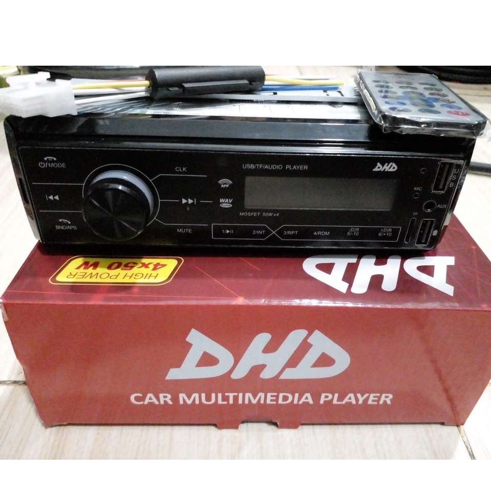 Jual Tape Mobil Tape Single Din DHD 3004 Bluetooth MP3 USB Aux Radio ...