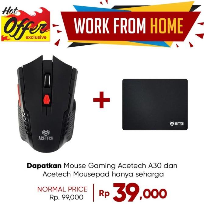 Jual Acetech A30 Mouse Gaming Wireless - Mouse Wireless Gamers 2.4Ghz ...